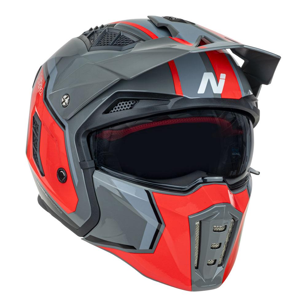 Nitro NZ302 Fighter Grey/orange – Everest Motorcycles
