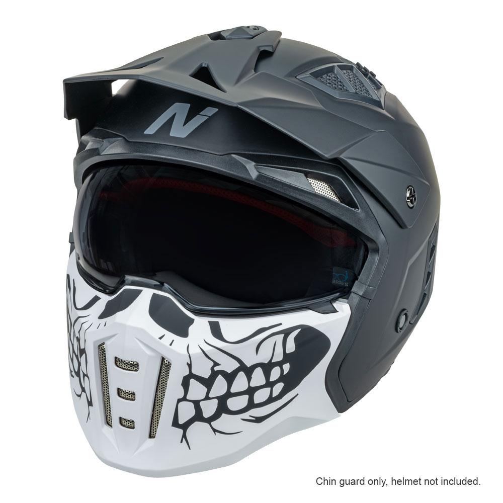 NITRO NZ302 ATTITUDE CHIN MASK SKULL TEETH – Everest Motorcycles
